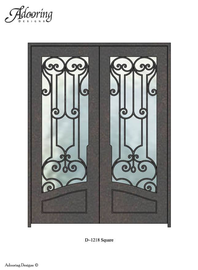 Double Doors Square Tops | Adooring Designs